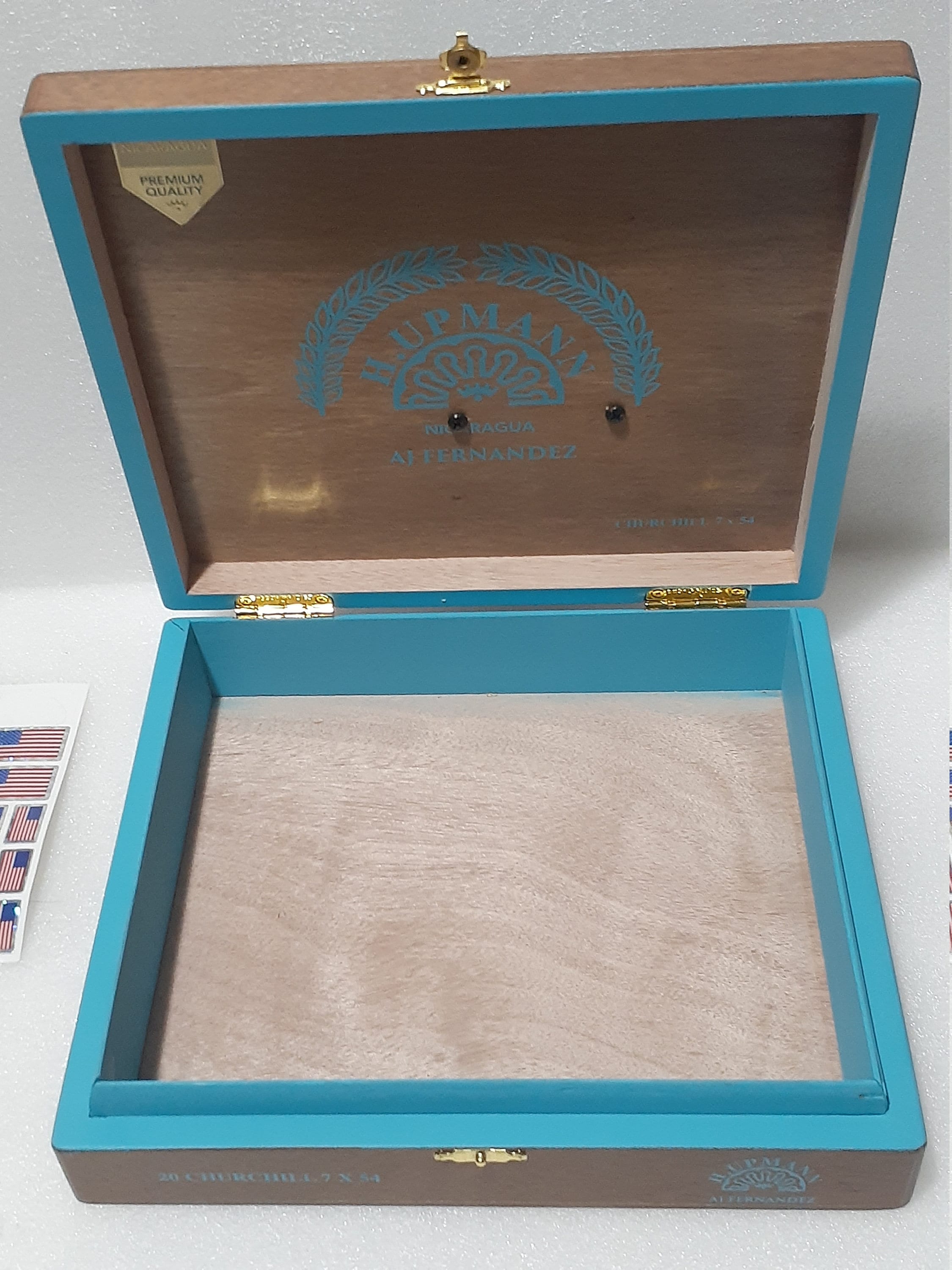 Aqua Blue Skull Theme Wood Storage Box - Etsy