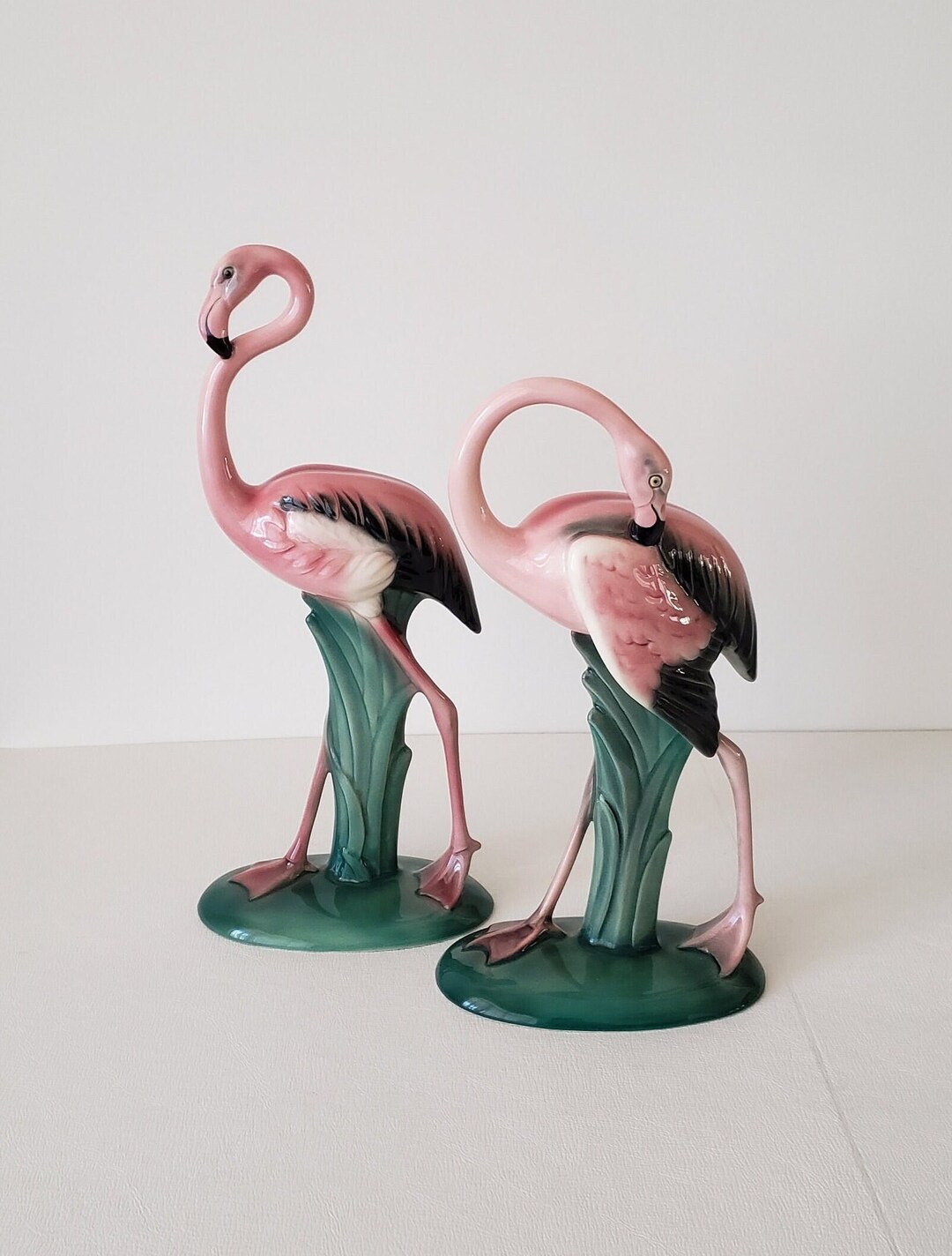 Will George Pair Elegant Naturalistic Flamingos Male & Female - Etsy
