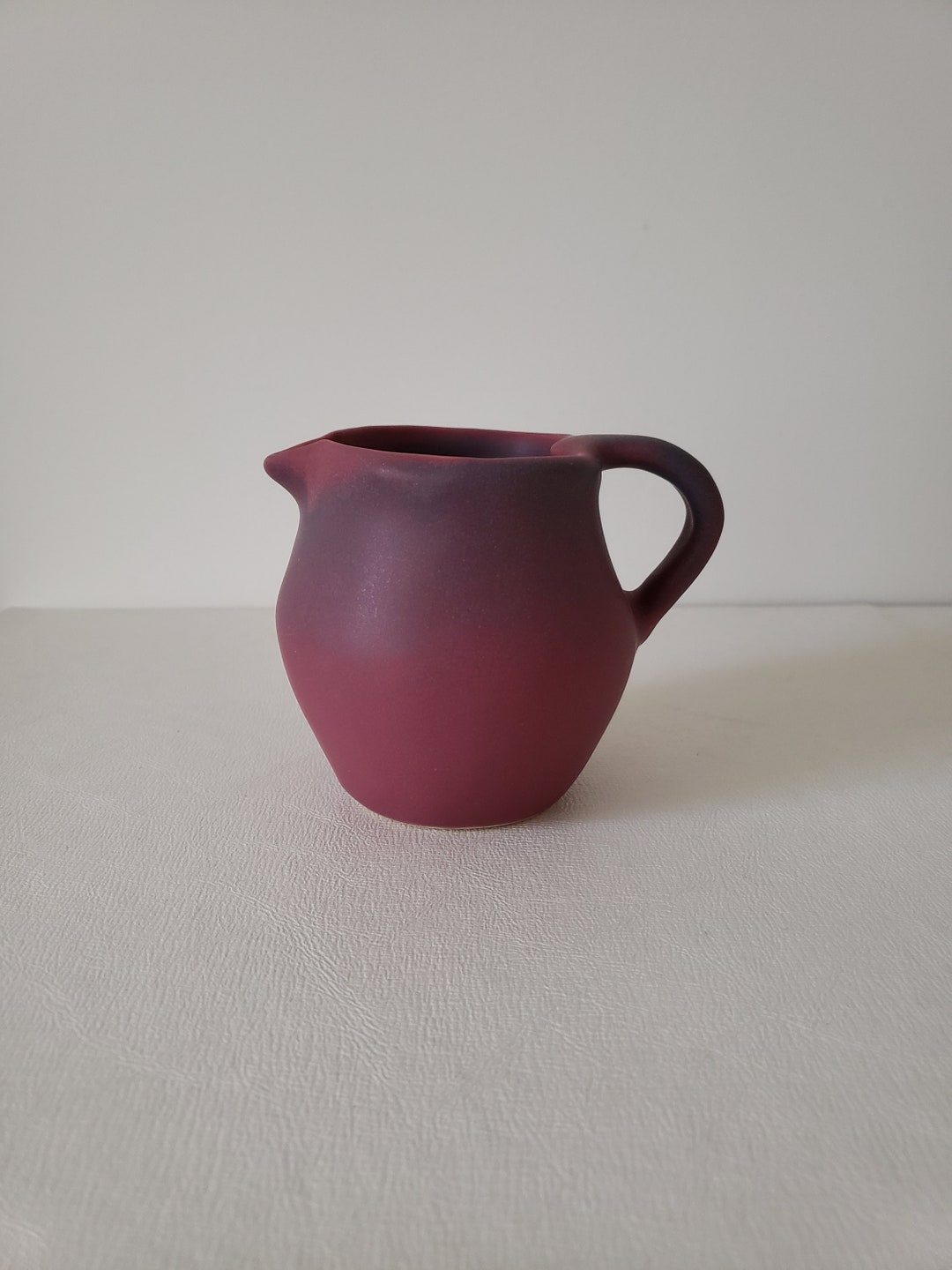 Van Briggle Mulberry Creamer Pitcher Vase Heart Shape With Handle ...