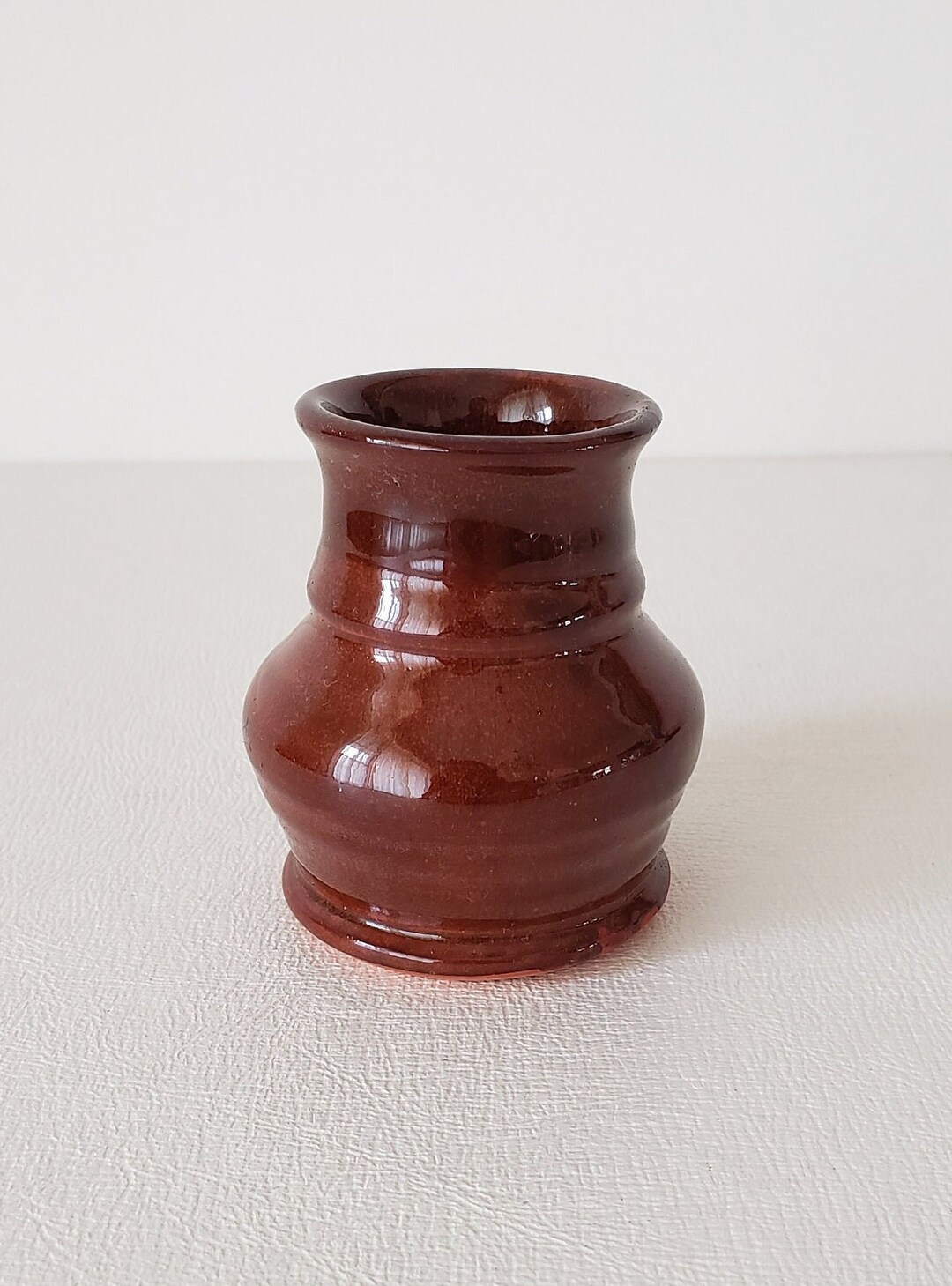 Vintage Jamestown Virginia Pottery Festival Park Small Brown Vase High ...