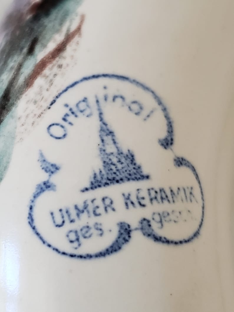 Ulmer Keramik Made in Germany Vintage 1940s Circular Low Vase - Etsy