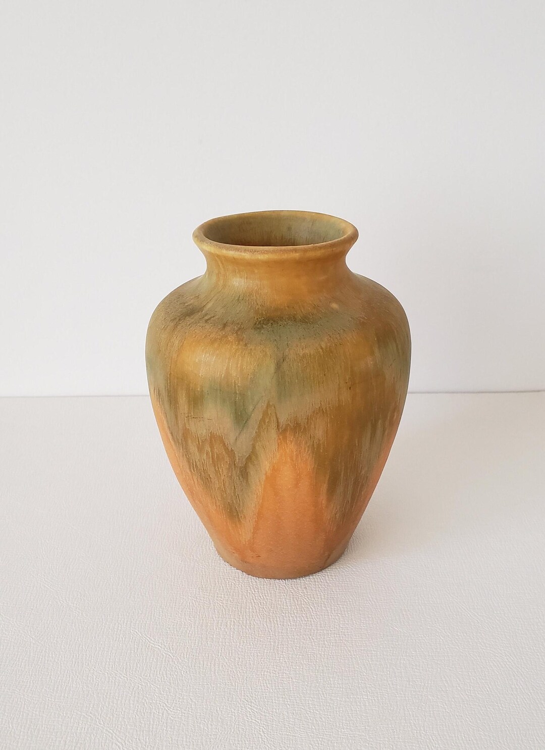 Early Camark Art Pottery Vase: Flame Drip Matte Glaze, 1920s - Etsy