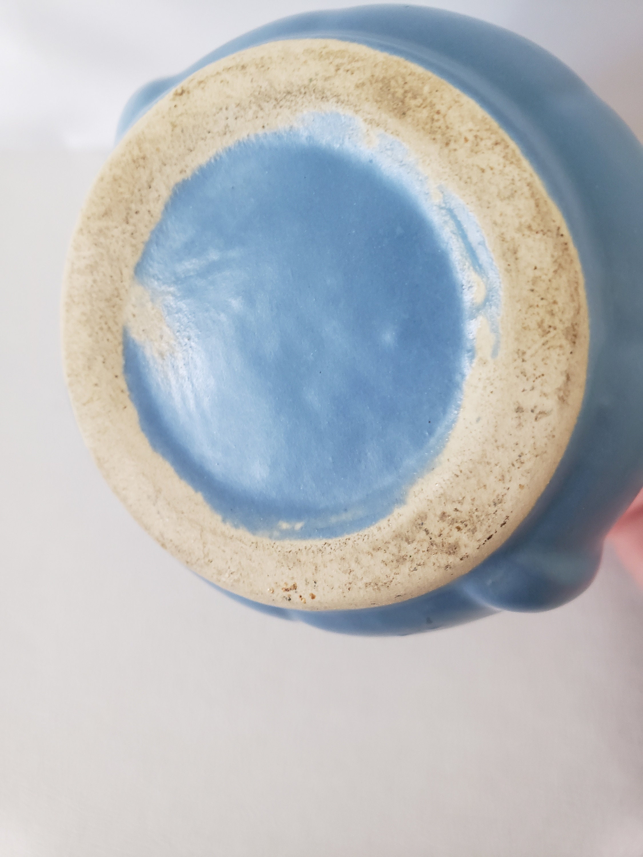 Vintage Bauer Cal-art Vase: 1930s Ray Murray Design, Matte Blue Pottery ...