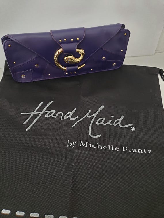 Vintage Hand Maid by Michelle Frantz Leather Clutch: … - Gem