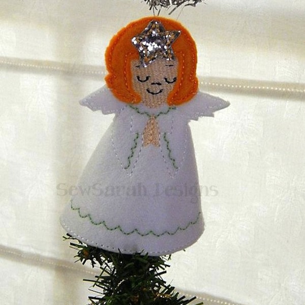Machine Embroidery Angel Tree Topper Patterns - Etsy