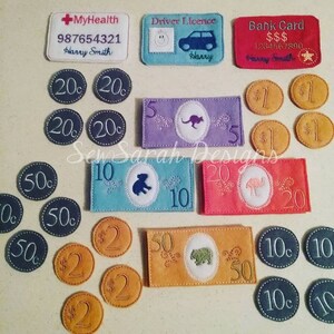 Machine Embroidery Design -ITH Play Money (5x7) Instant Digital ...