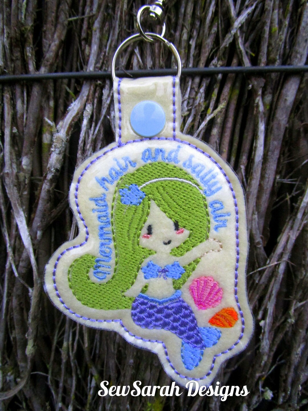 Machine Embroidery Design -in the Hoop Mermaid Mermaid Hair and Salty ...