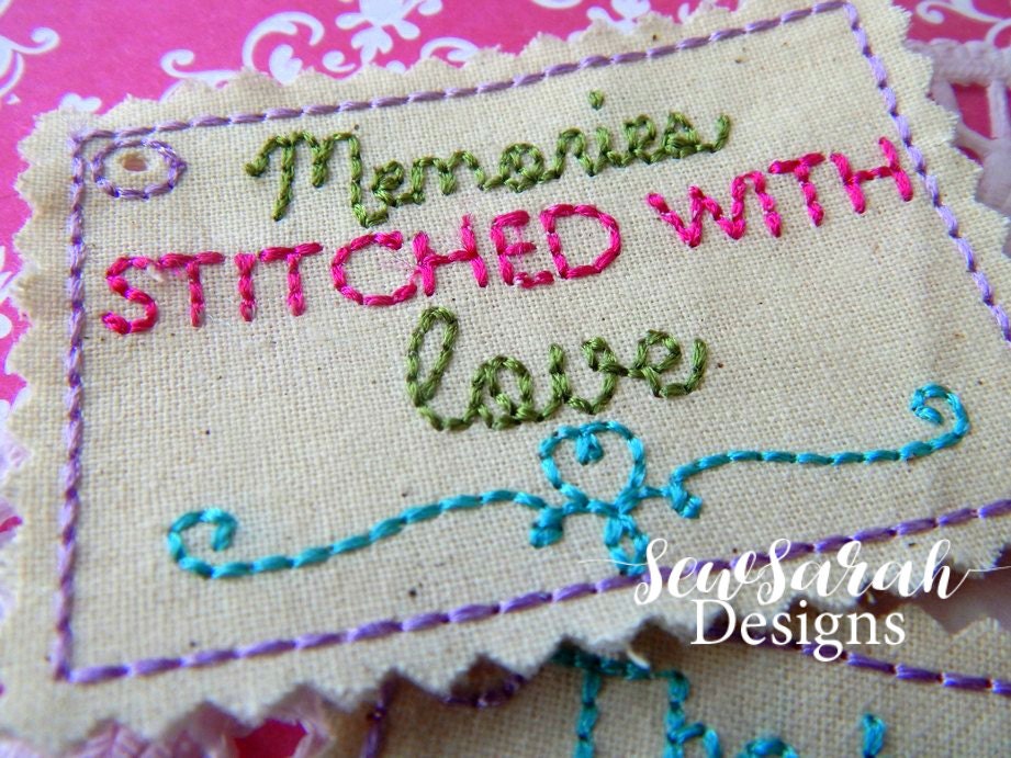 Machine Embroidery Design ITH Handmade Tag Set of 3 5x7 - Etsy