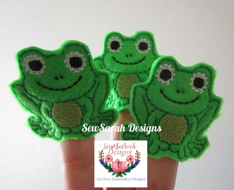 Machine Embroidery Design ith Frog Finger Puppet 4x4 | Etsy