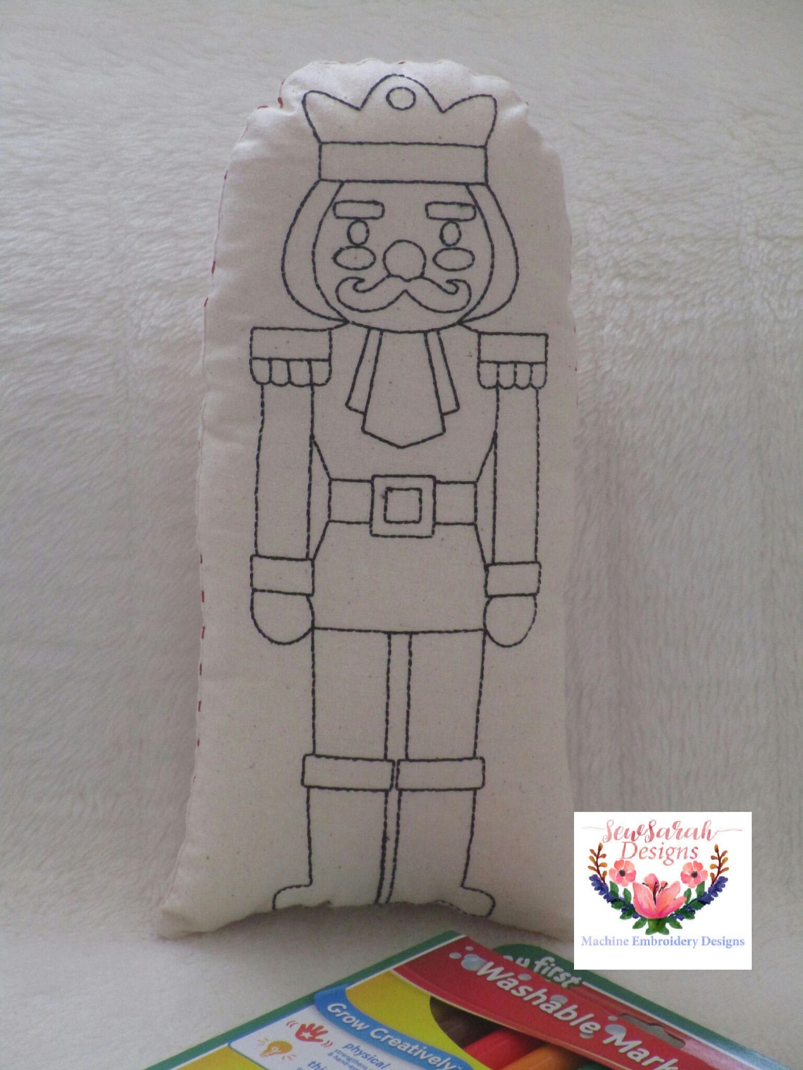 Machine Embroidery Design -ITH Colouring in Christmas Stuffies Set of 5 ...