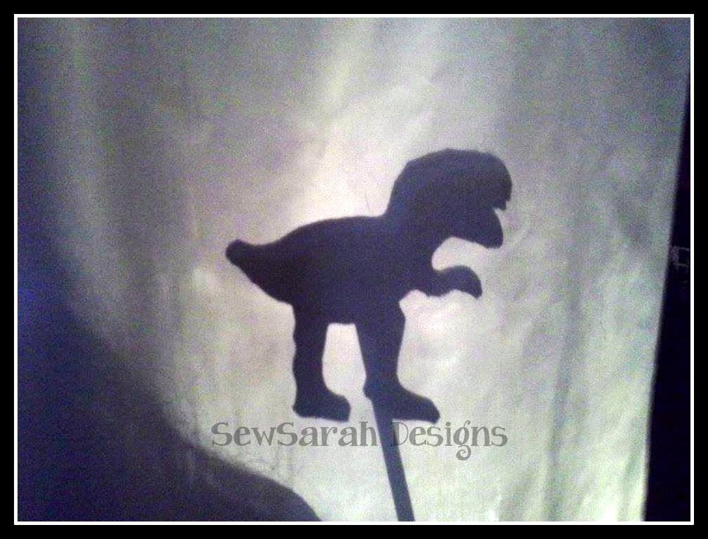 Machine Embroidery Design ITH Dinosaur Shadow Puppets Set - Etsy