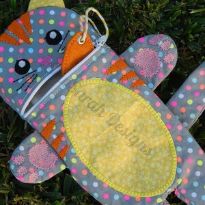 Machine Embroidery Design -in the Hoop Cat Purse (6x10) Machine ...