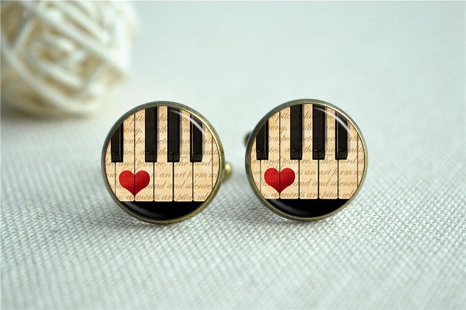 Retro Piano Cufflinks,piano Keys Cufflinks, Music Cuff Links, Musical ...