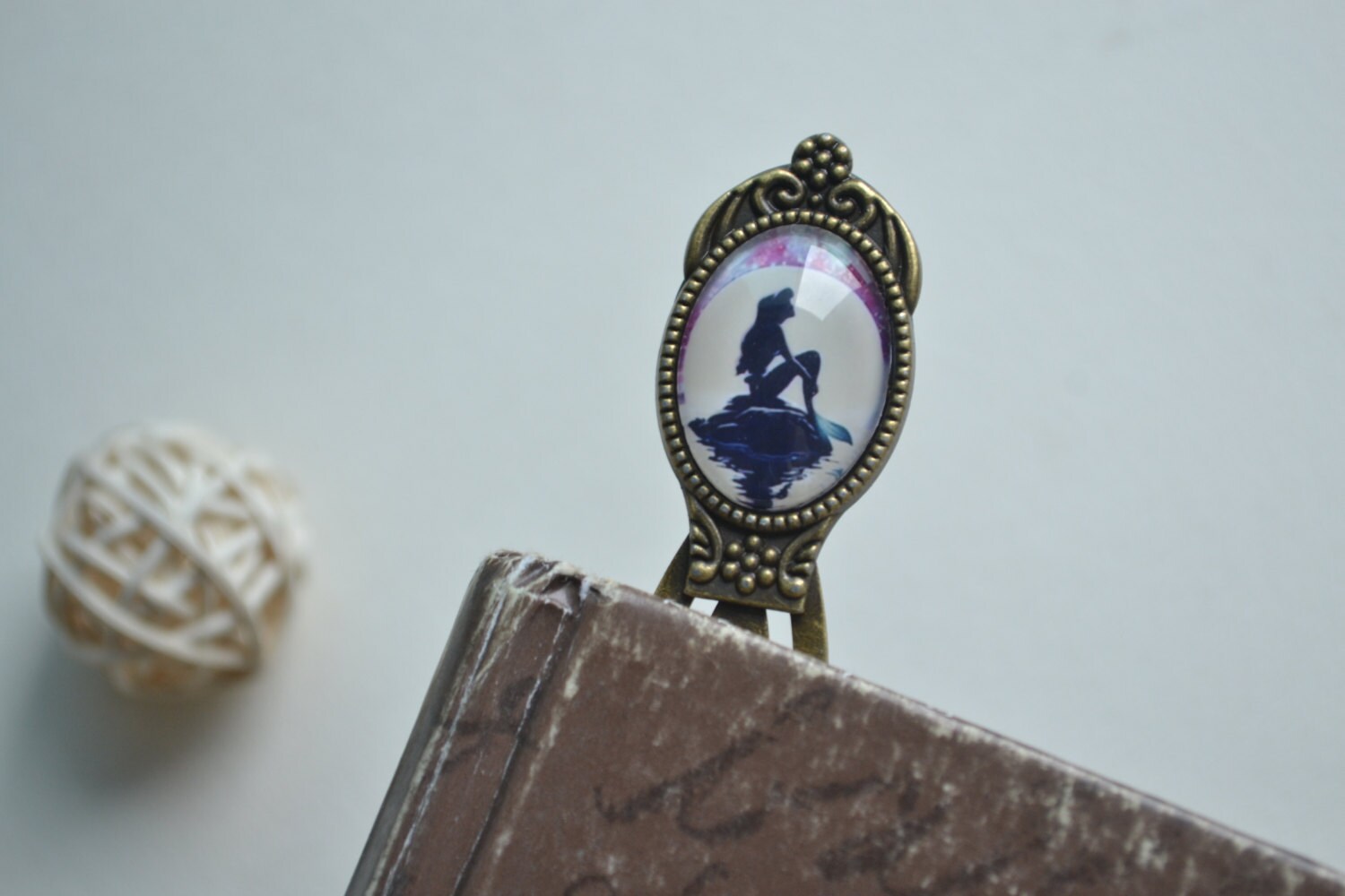 The Little Mermaid Bookmark Steampunk Mermaid Waiting on the | Etsy