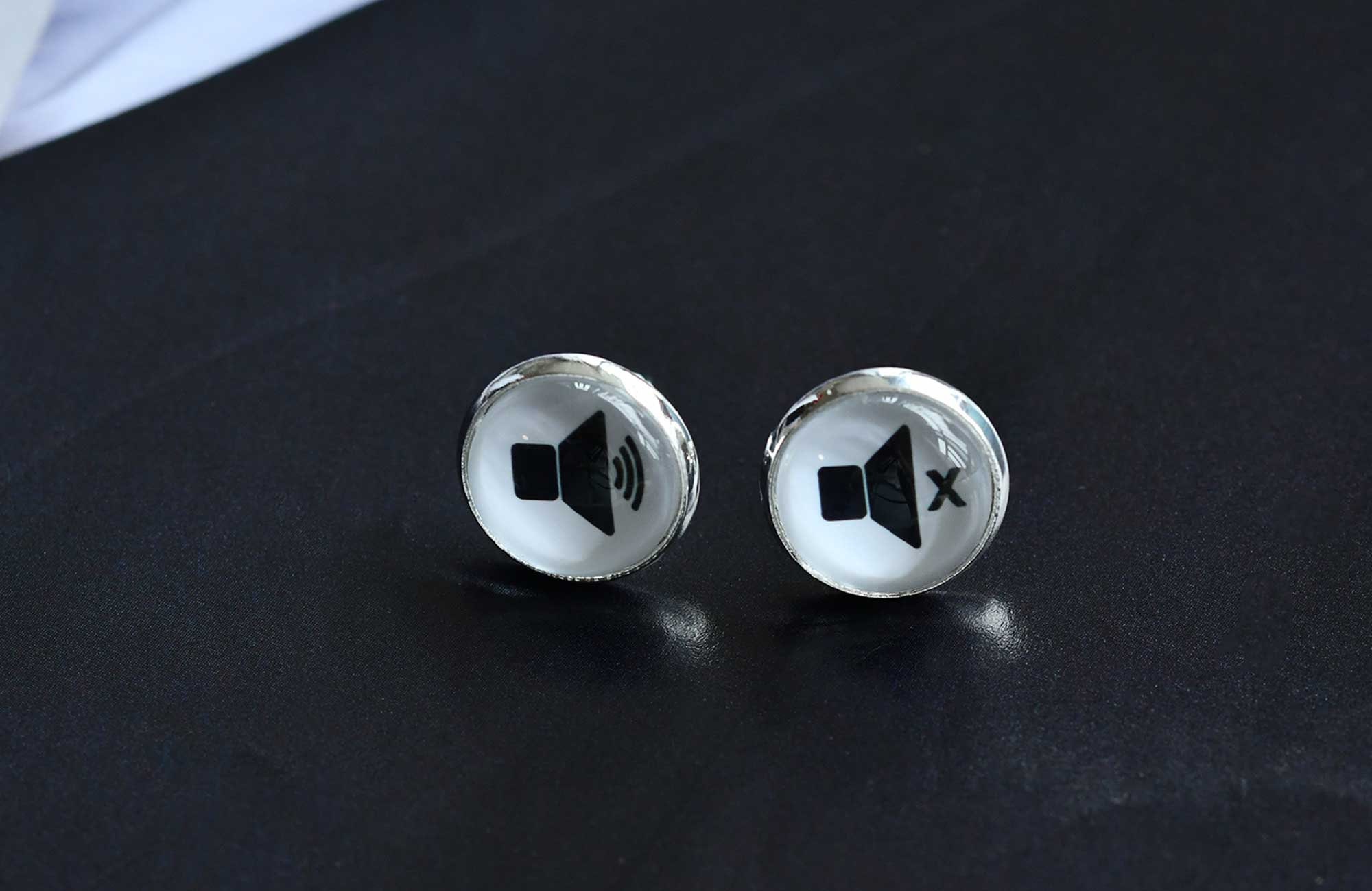 Deaf Earrings,i'm Deaf Stud Earrings, Volume Icon Stud Earrings, Sound ...
