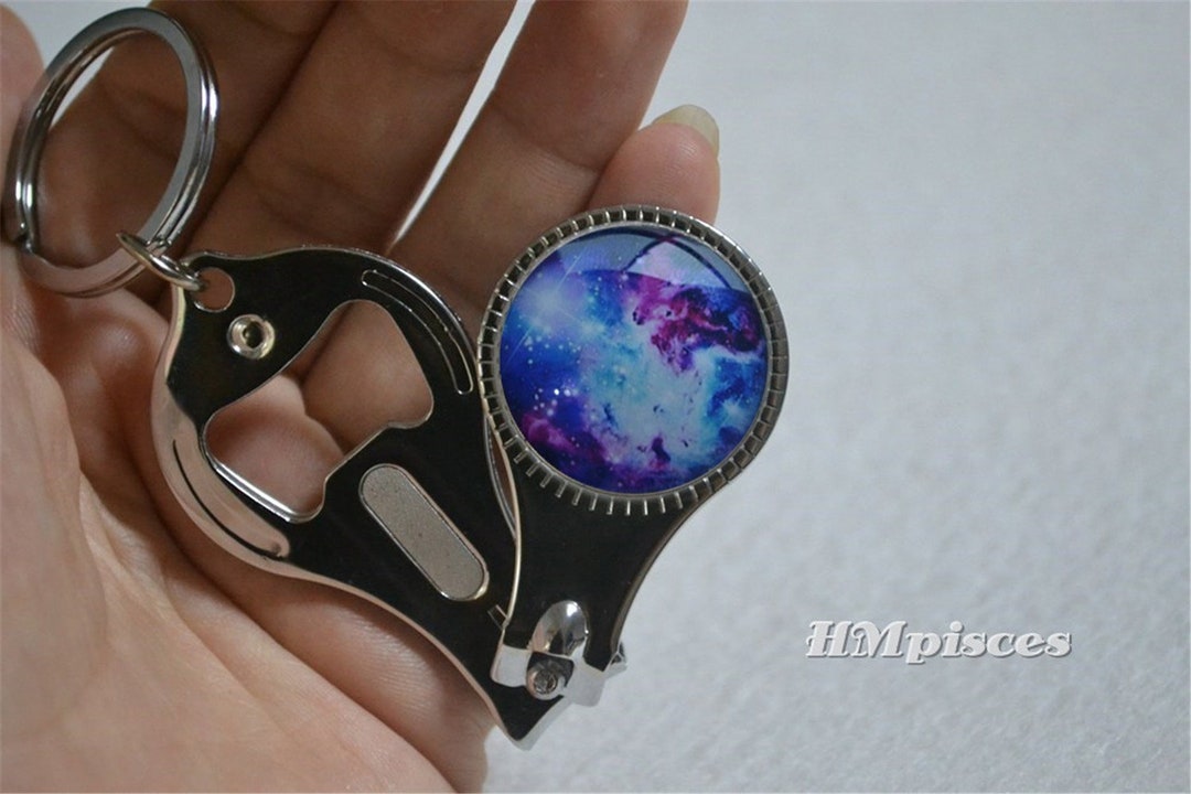 Galaxy Keychain,milky Way Multi-function Bottle Opener Keychain,solar ...