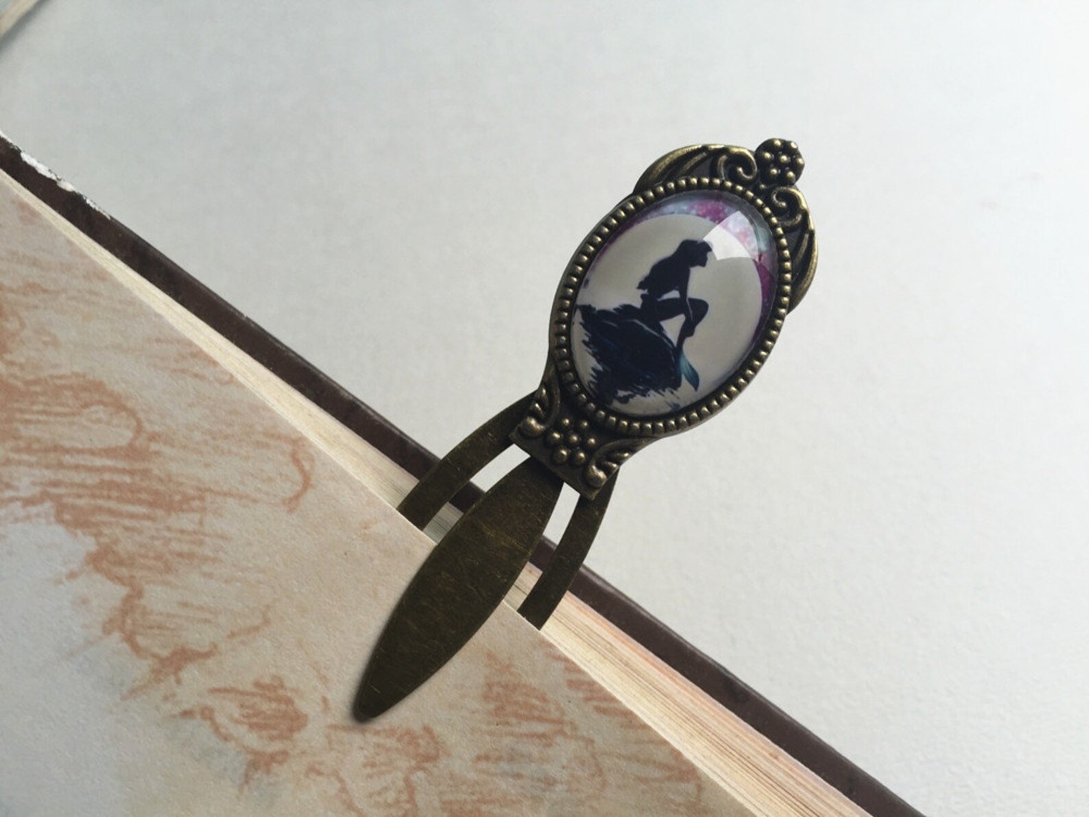 The Little Mermaid Bookmark Steampunk Mermaid Waiting on the | Etsy