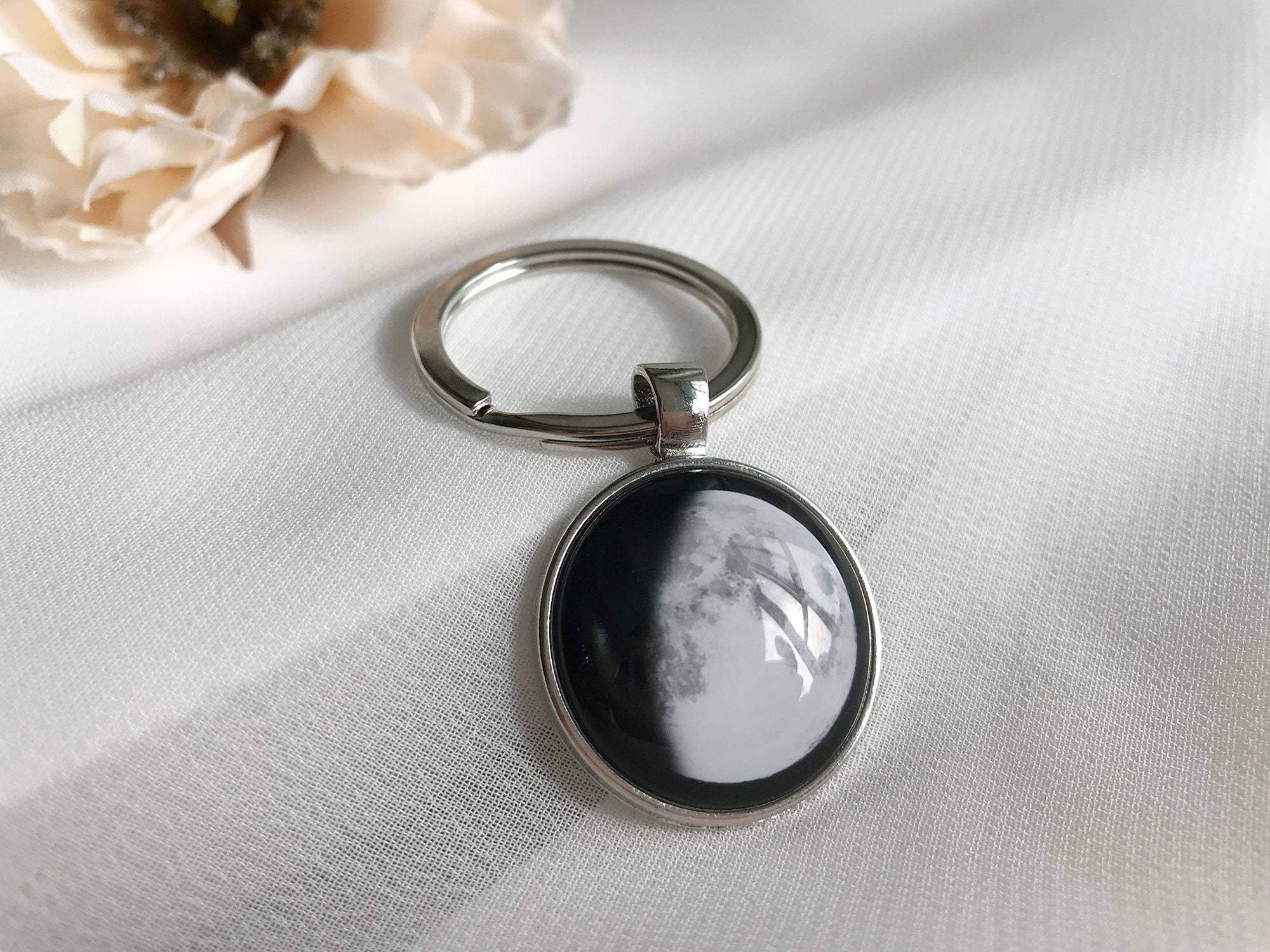 Customize Moon Phase Keychainpersonal Lunar Phase | Etsy