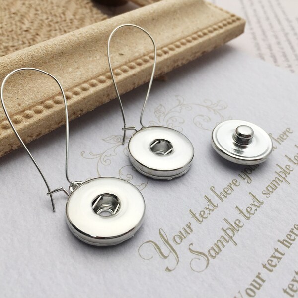 Snap Button Earrings - Etsy