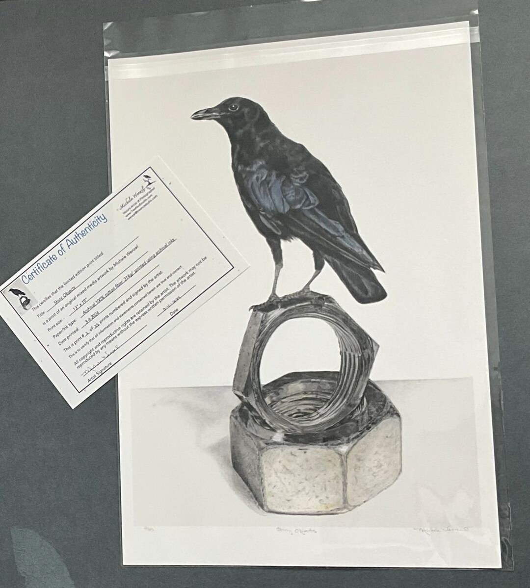 Crow Print ‘shiny Objects’-limited Edition - Etsy