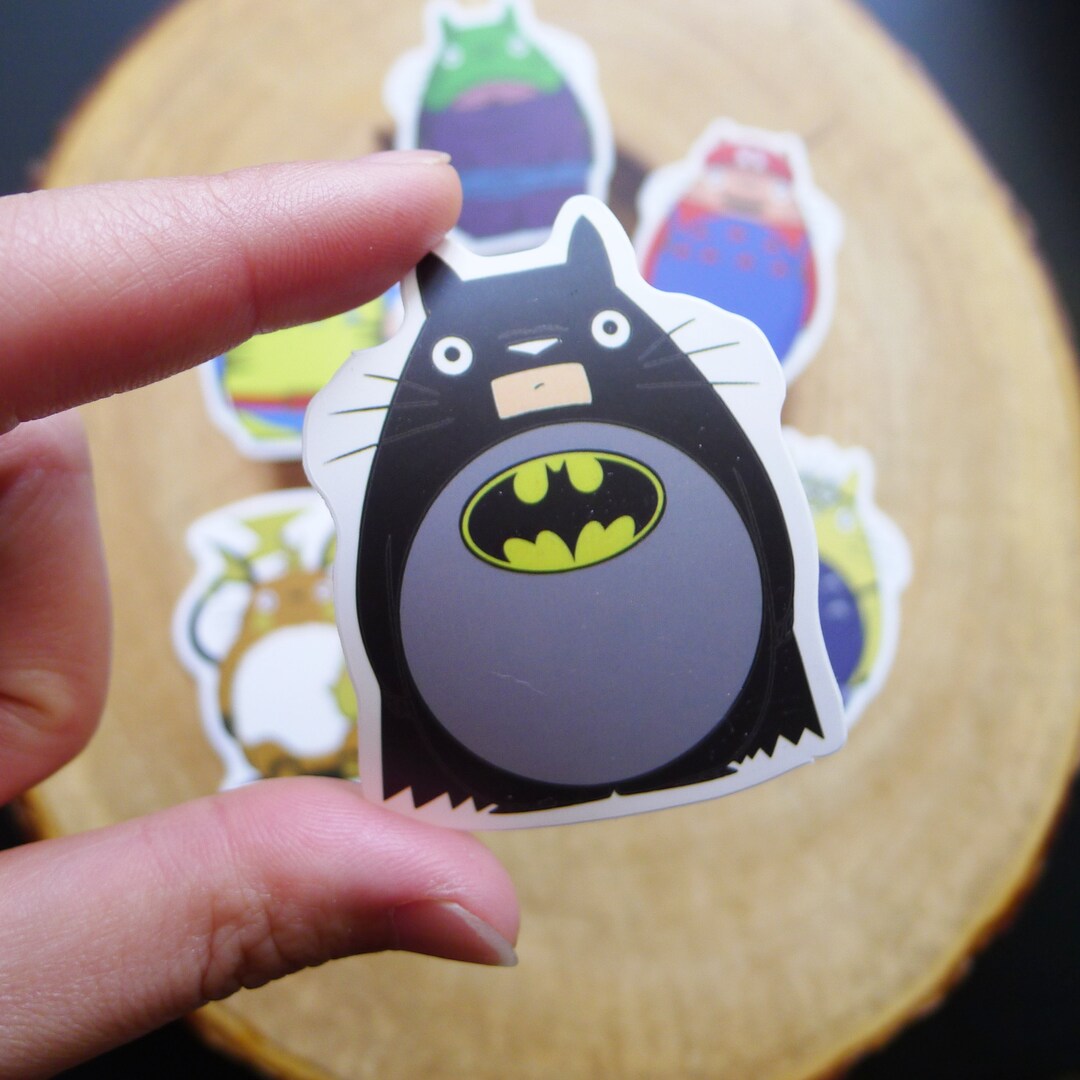 Cosplay Totoro Sticker Batman Sticker Waterproof Vinyl Decal Hydro ...