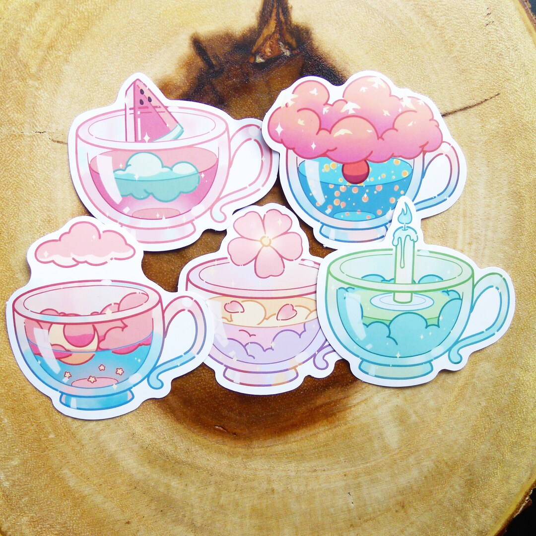 Boba Stickers Pack | Cute Drink Stickers Pack | Lightbulb Test Tube ...