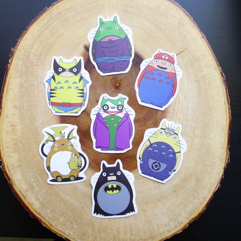 Cosplay Totoro Sticker Batman Sticker Waterproof Vinyl Decal Hydro ...