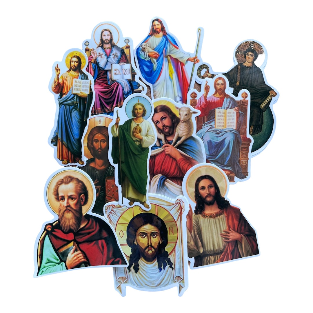 Catholic Saints Sticker San Judas Stickers Pack Malverde Jesus Sticker ...