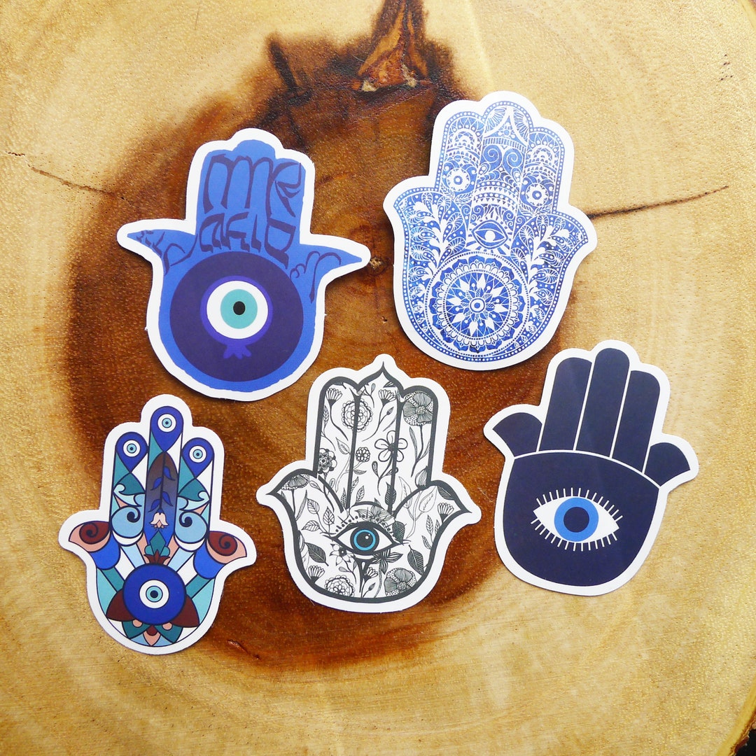 Hamsa Hand Stickers | Waterproof Decal Vinyl Stickers| Laptop Stickers ...