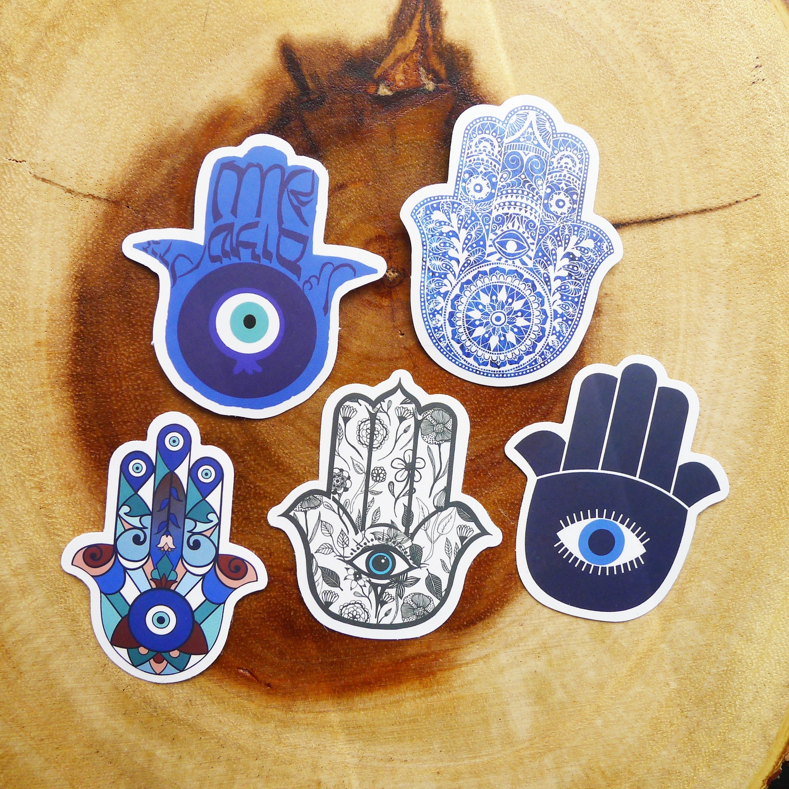 Hamsa Hand Stickers | Waterproof Decal Vinyl Stickers| Laptop Stickers ...
