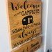 Wooden Camp Sign, Camping Sign, Campground Sign, Campsite Sign, Wooden ...