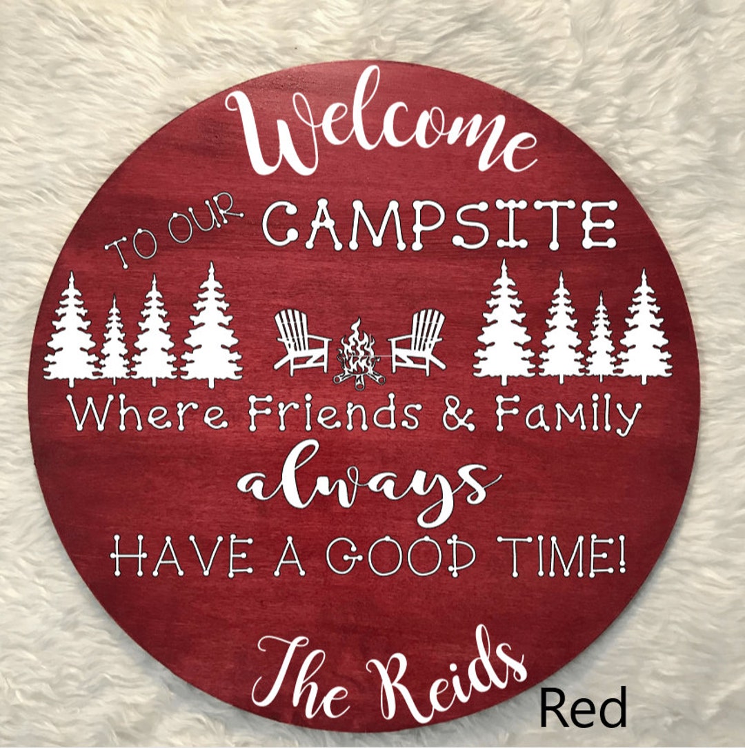 Wooden Camp Sign, Camping Sign, Campground Sign, Campsite Sign, Wooden ...