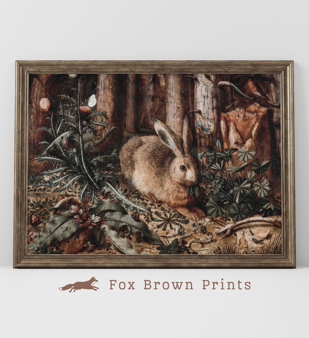 Printable Wall Art Vintage Bunnies Print, Vintage Antique Easter Bunny ...