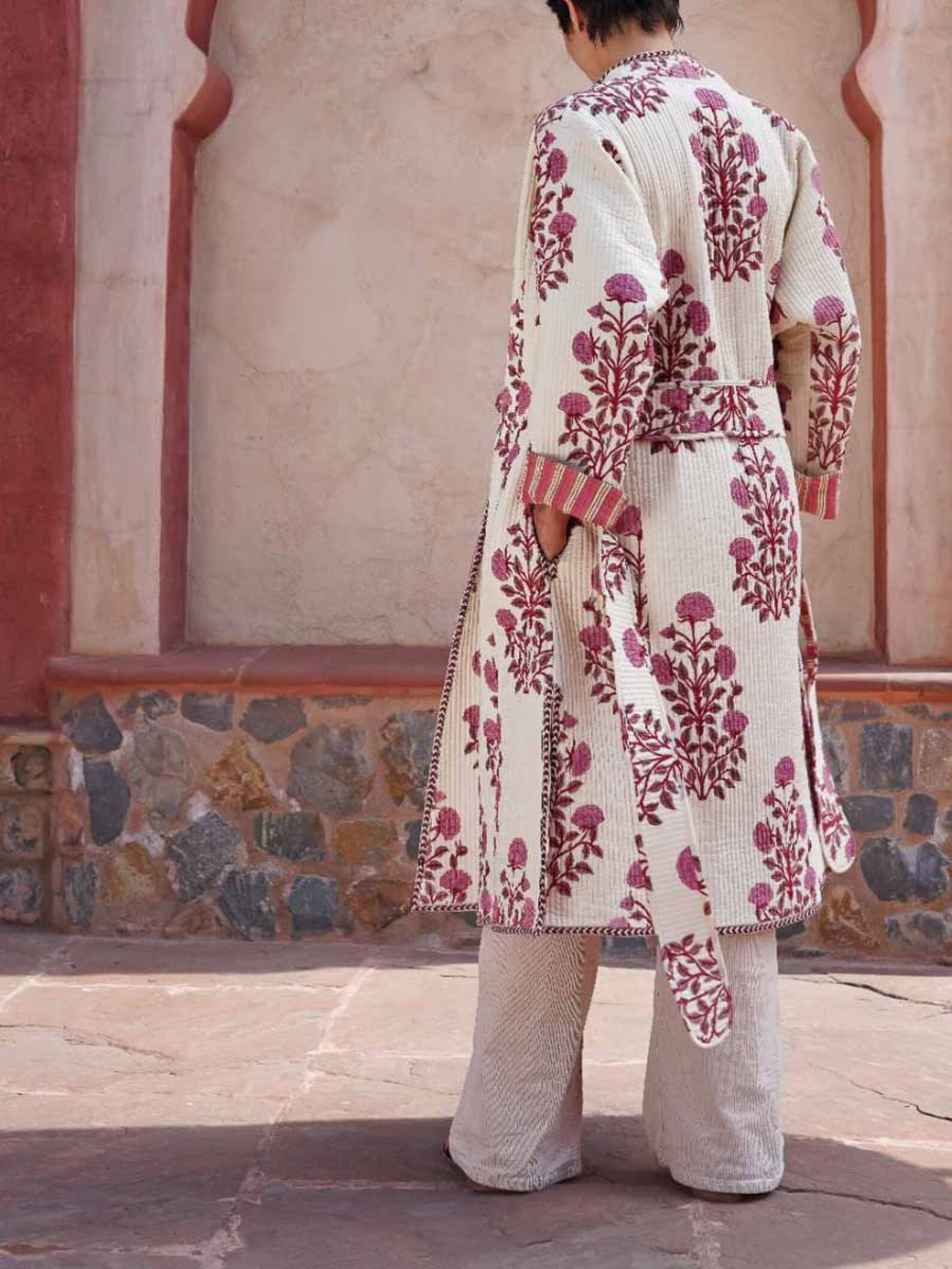 Quilted Maxi Coat Block Print Collection - Etsy