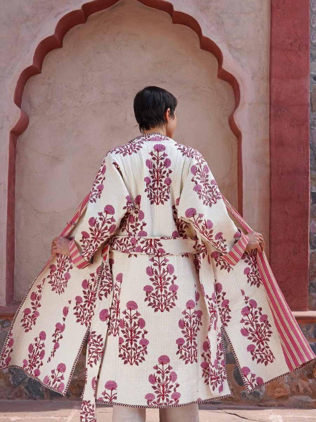 Quilted Maxi Coat Block Print Collection - Etsy
