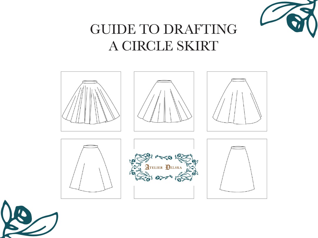 PDF Pattern Drafting Workbook for Circle Skirts - Etsy