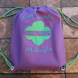 Personalized Girl Scout Backpack - Etsy