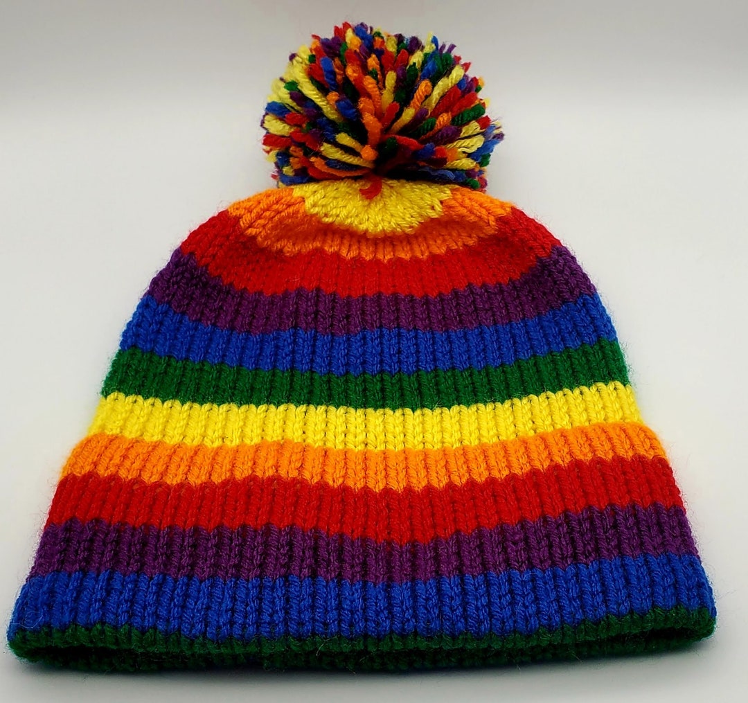 Rainbow Hat - Etsy