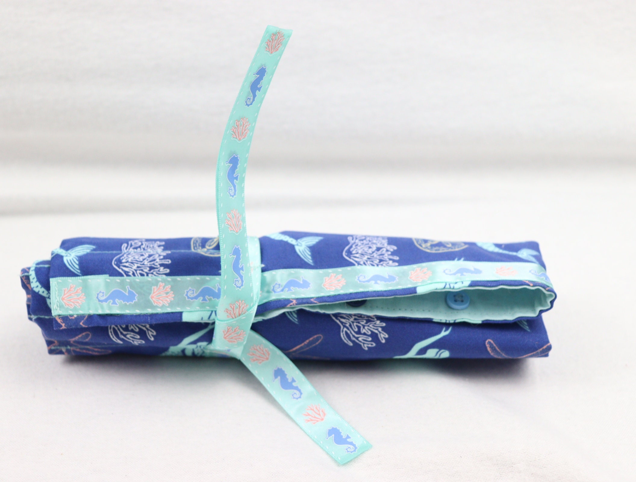 Mermaid Roll up Adjustable Art Tool Roll up Pencil Organizer - Etsy