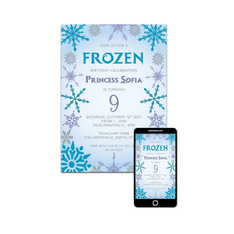 Frozen Birthday Princess Snow Flake Birthday, Let's Have a Frozen ...