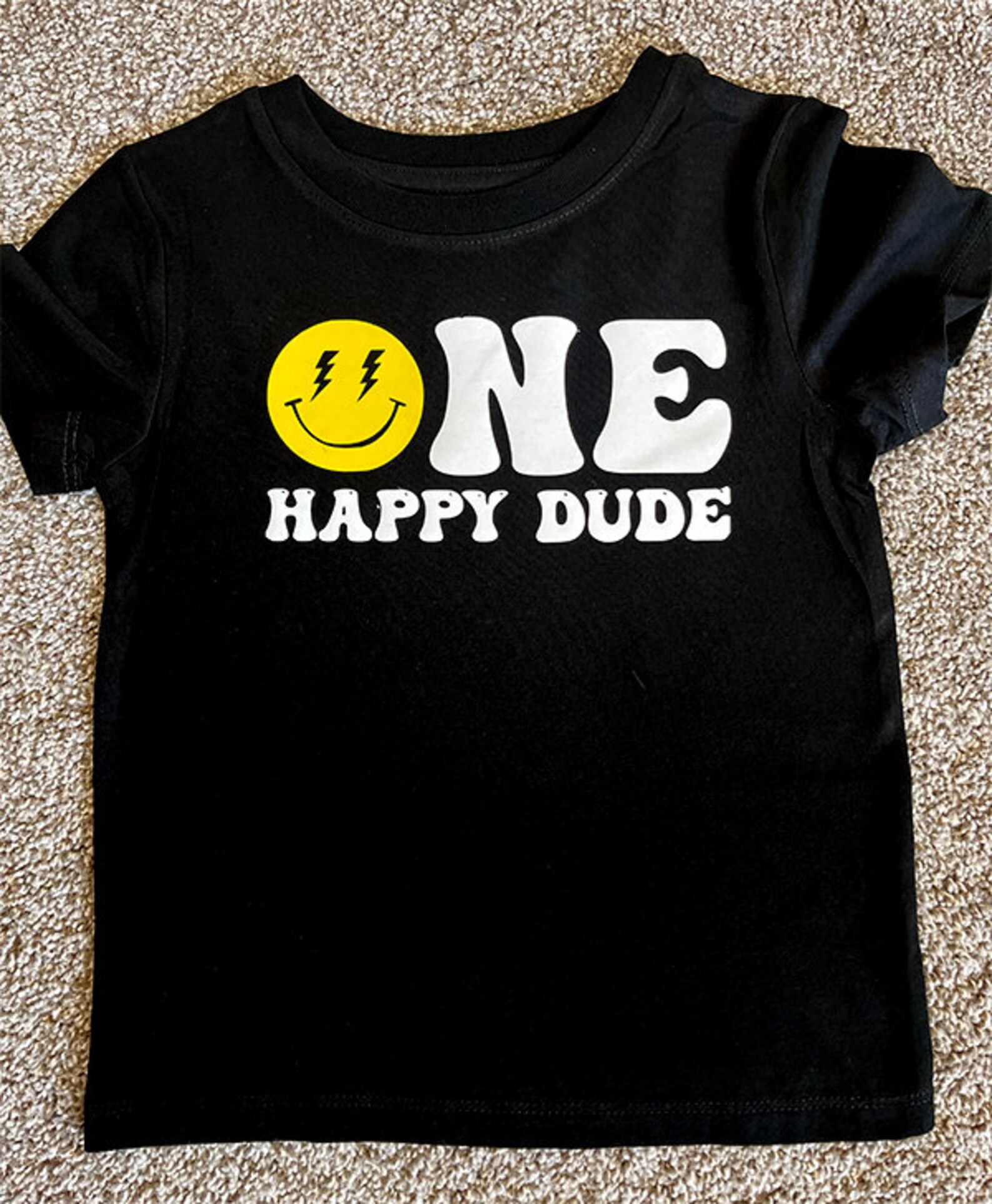 ONE Happy Dude Lightening Bolt, Electric Smiley Face VECTOR File for ...