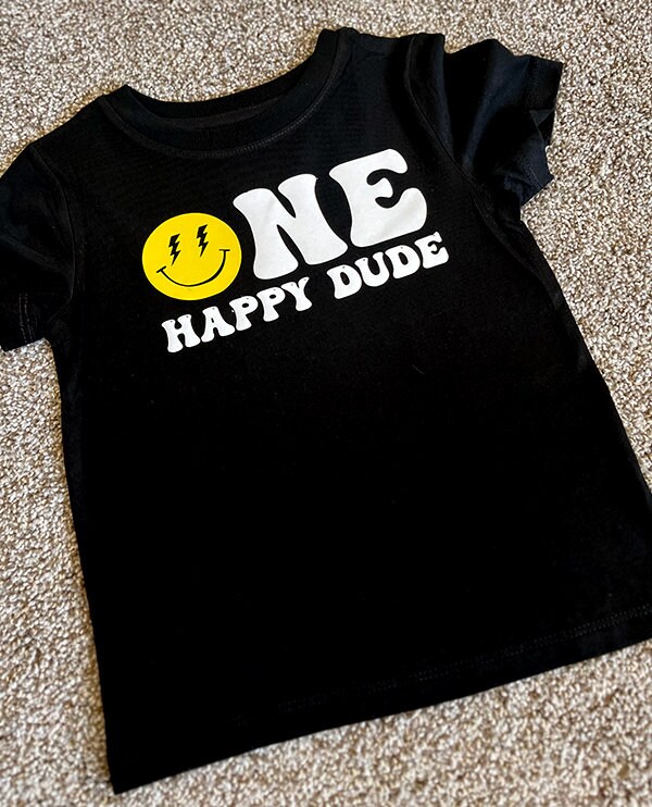 ONE Happy Dude Lightening Bolt, Electric Smiley Face VECTOR File for ...