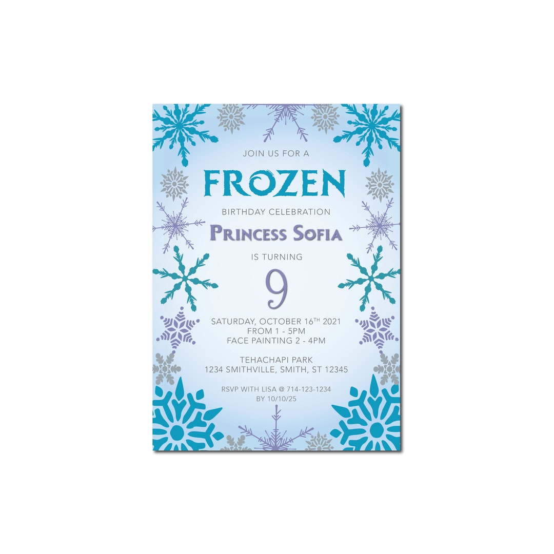 Frozen Birthday Princess Snow Flake Birthday, Let's Have a Frozen ...