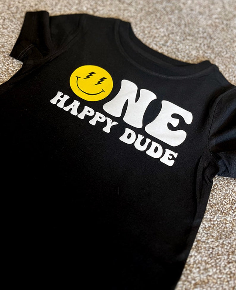 ONE Happy Dude Lightening Bolt, Electric Smiley Face VECTOR File for ...