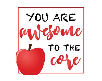 Awesome to the Core Printable - Etsy
