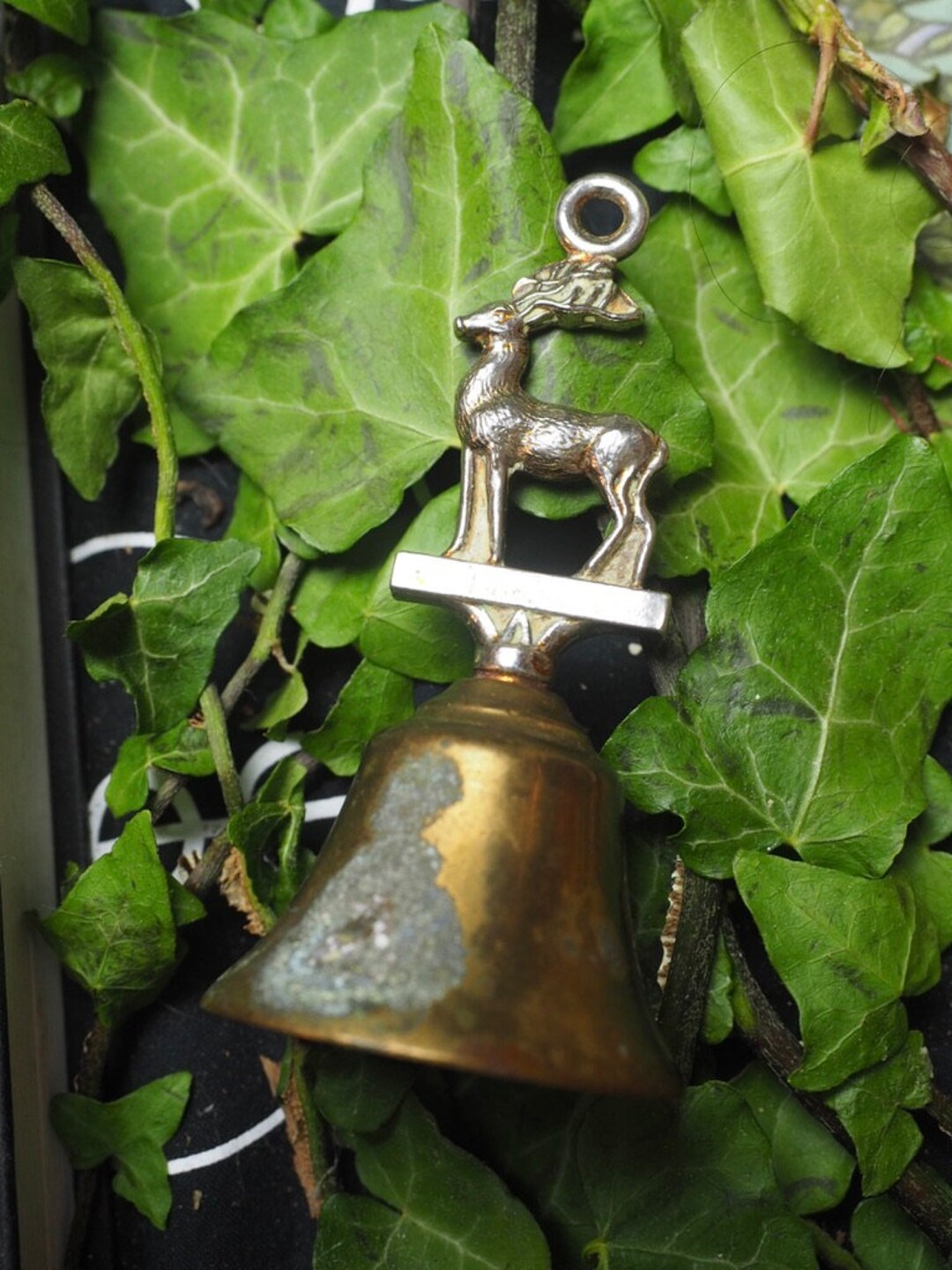 Stag, Deer Brass Altar Bell Space Clearing, Cleansing Altar Item Pagan ...