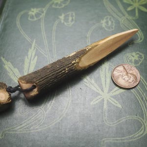 Rare English Mistletoe Athame Pendant - for Love, Druidry, Witchcraft - Witches Knife, Travel ...