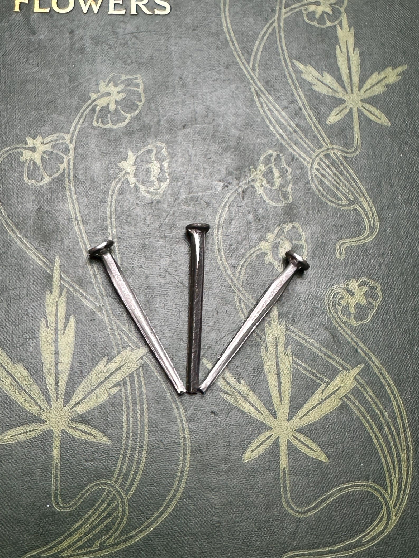 3 Traditionally Made Square Cut Iron Nails for Protection, Spellwork or ...