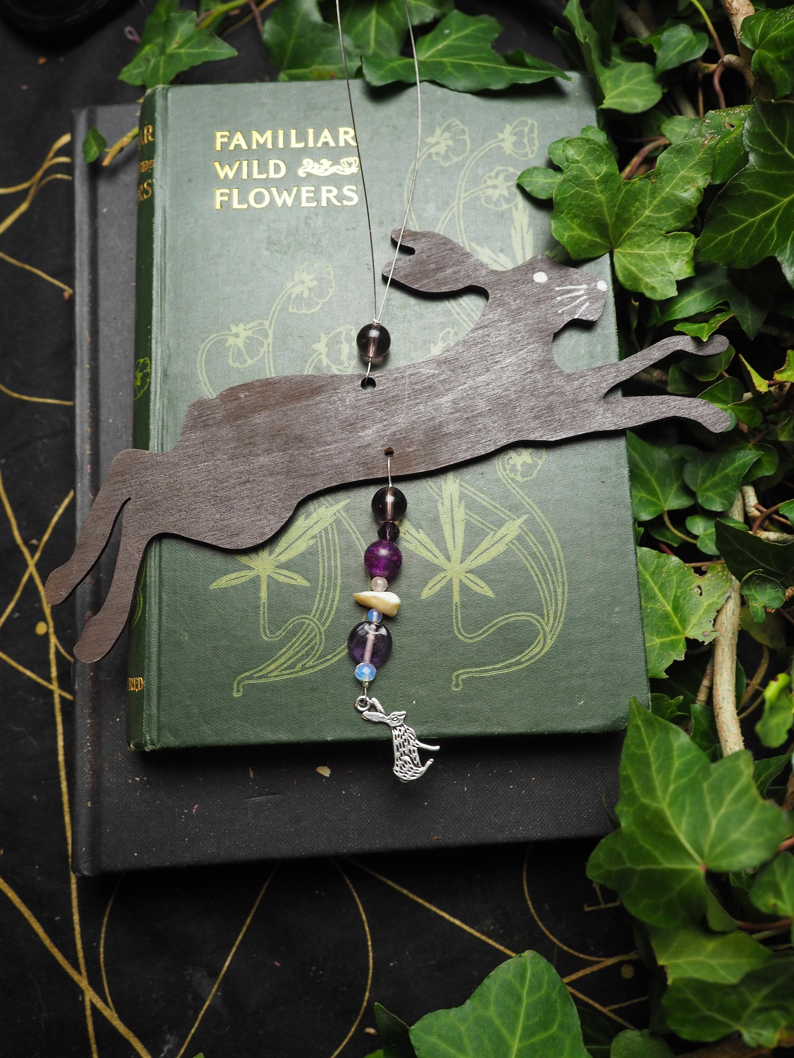 Brown Hare or Rabbit Hanging Yule, Christmas or Altar Ornament - Pagan ...
