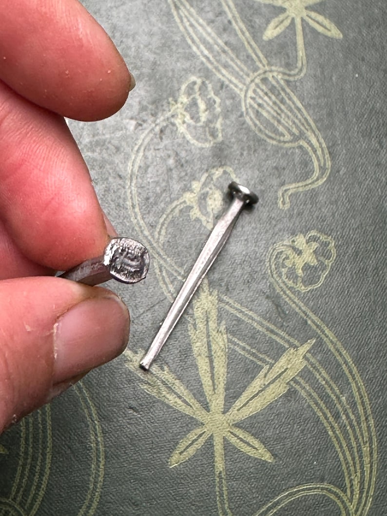 3 Traditionally Made Square Cut Iron Nails for Protection, Spellwork or ...